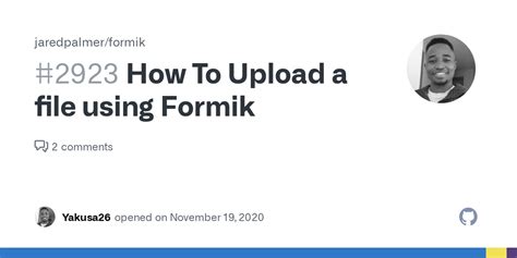 How To Upload A File Using Formik · Issue 2923 · Jaredpalmerformik · Github
