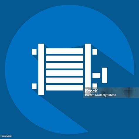 아이콘 자동차 콘덴서 자동차 부품 기호와 관련이 있습니다 긴 그림자 스타일 심플한 디자인 편집 가능 간단한 일러스트레이션 교통