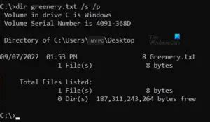 How To Search For Files From The MS DOS Command Prompt