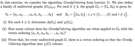 Solved In This Exercise We Consider The Algorithm Chegg