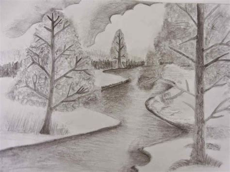 Pencil Shading Pencil Scenery Drawing Easy How To Draw An Easy