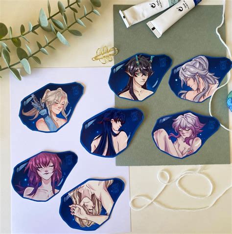 Honkai Star Rail 6 Eidolon Stickers Dan Heng Kafka Etsy