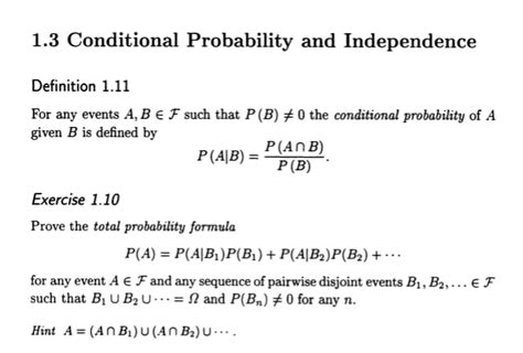 Solved 1 3 Conditional Probability And Independence Chegg Com