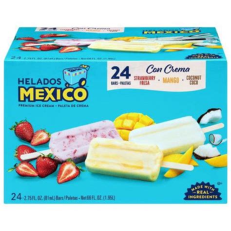 Helados Mexico Mini Variety Cream Paletas 24 Ct Smart And Final