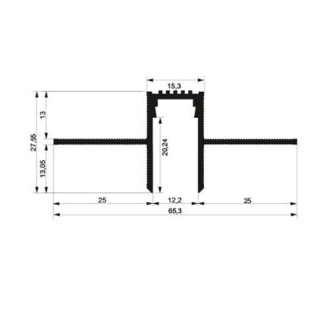 Профиль для подвесного потолка Алюминиевый разделительный Теневой шов