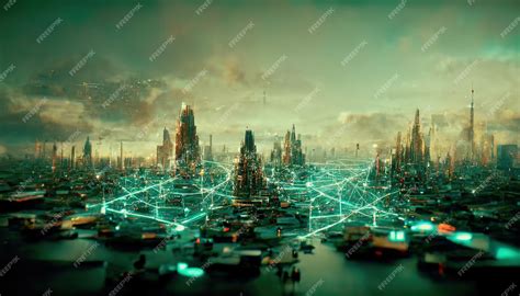 Premium Ai Image The Concept Of A Highspeed Internet Connection Visualized As Cables Sending