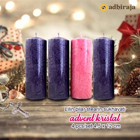 Jual Lilin Doa Advent Adven Ungu Pink Lilin Rohani Misa Natal Stearin Shopee Indonesia