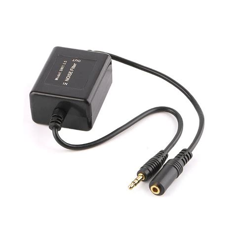 3 5mm Car Aux Noise Filter Ground Loop Isolator Eliminate Electrical Noise Car Amplifier Noise