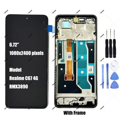For Realme C67 C65 C71 C75x C75 4g 5g Lcd Display Touch Screen Digitizer Assembly Replacement