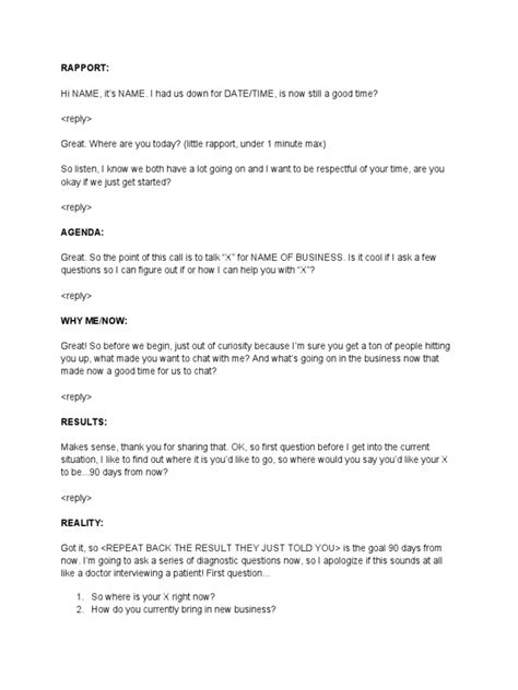 The Ultimate Closing Script Updated Download Free Pdf Marketing