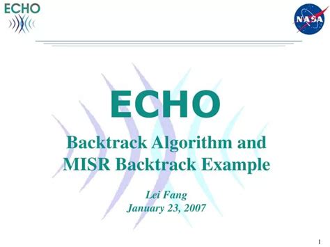 PPT ECHO PowerPoint Presentation Free Download ID