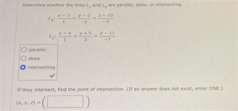 Solved Determine Whether The Lines L1 And L2 Are Parallel