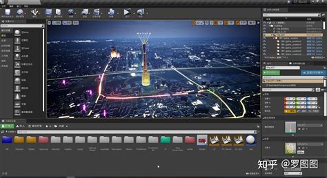 ue4城市数据可视化练习，自学两个月的效果—虚幻引擎制作【白嫖教程在文末】 知乎