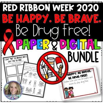 Red Ribbon Week 2020 Paper And Digital Bundle Distance Learning