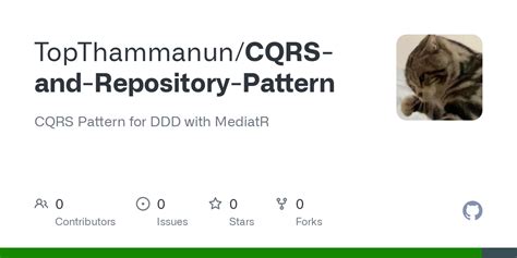 github topthammanun cqrs and repository pattern cqrs pattern for ddd