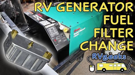 Replacing The Fuel Filter In Our RV S Onan Generator Oil Filter