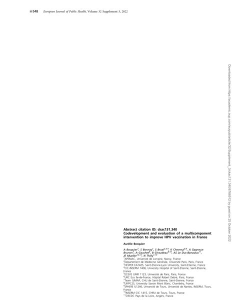 Pdf Codevelopment And Evaluation Of A Multicomponent Intervention To Improve Hpv Vaccination