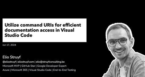 Utilize Command URIs For Documentation Access In VSCode Elio Struyf