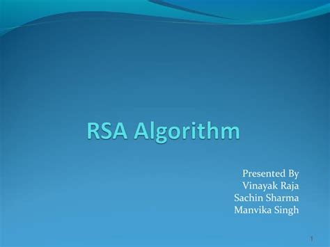 Digital Signature Recognition Using Rsa Algorithm Ppt