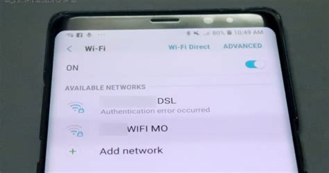 Authentication Error Occurred Solution For IPhone Or Android Smartphone WiFi Network Connection