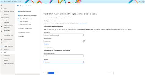 deploy copilot template for store operations microsoft cloud for