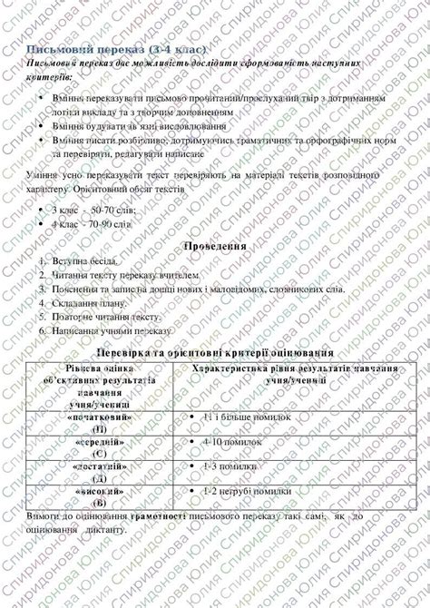 3 4 клас НУШ КРИТЕРІЇ ОЦІНЮВАННЯ НАВЧАЛЬНИХ ДОСЯГНЕНЬ УЧНІВ З МОВНО ЛІТЕРАТУРНОЇ ГАЛУЗІ та