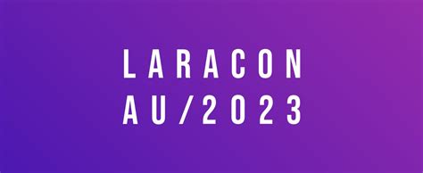 Marty Is Speaking At Laracon Au Mity Digital