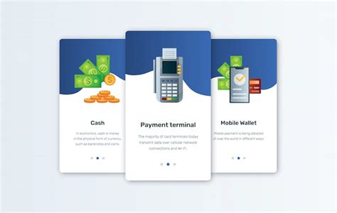 Premium Vector Onboarding Ux Ui Gui App Screens Banking Application Template For Mobile Apps