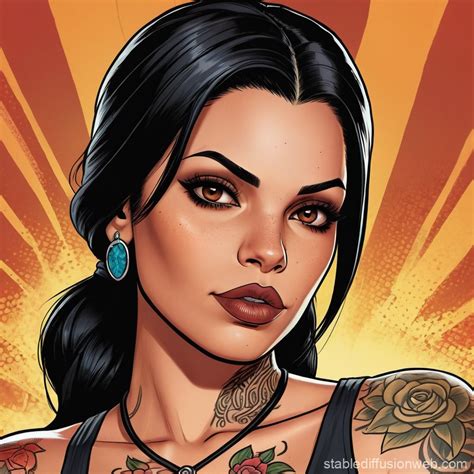 Gta Latina Female Loading Screen Stable Diffusion Online