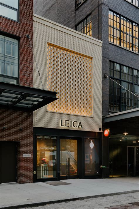 Brick Lattice Fronts Leica Store In New York By Format Architecture Office
