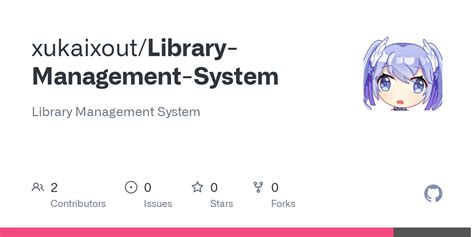 GitHub Xukaixout Library Management System Library Management System