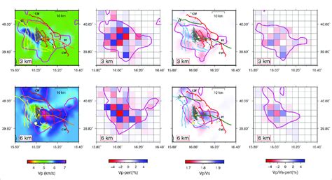 P Wave Velocity On The Left And Vpvs Models On The Right At The Download Scientific