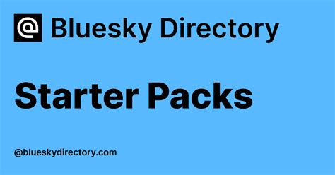 Bluesky Starter Packs Bluesky Directory