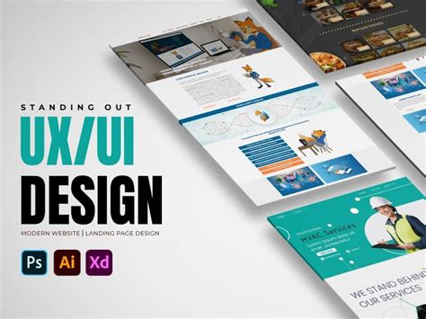 standing out modern website ui ux and landing page design upwork
