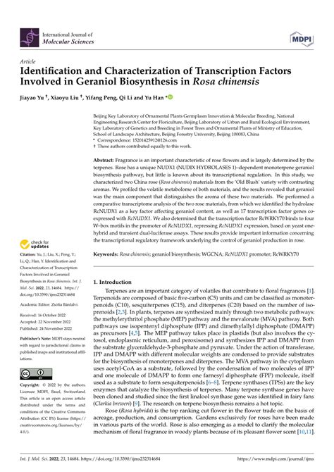 Pdf Identification And Characterization Of Transcription Factors