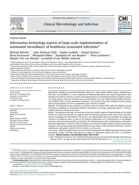 Pdf Information Technology Aspects Of Large Scale Implementation Of Automated Surveillance Of