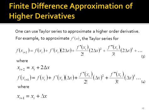 Numerical Methods Lecture 14 Differentiation Continuous Functions Ppt Video Online Download