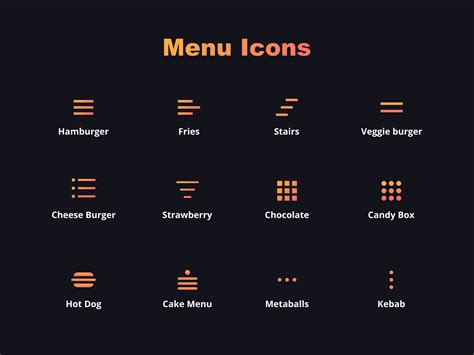 dribbble menu icons dribbble 2 by mqos graphics