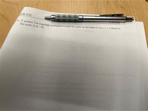 solved 9 7 points use lagrange multipliers to find the