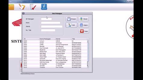 Tutorial Membuat Aplikasi Dengan Tombol Simpan Edit Reset Dan Hapus