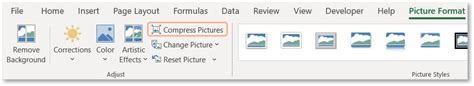 Como Comprimir Imagens No Excel Para Reduzir O Tamanho Do Ficheiro