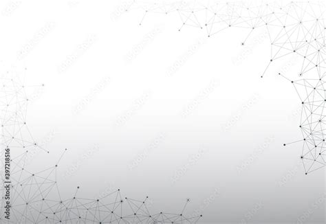 Network Abstract Connection Isolated On White Background Network