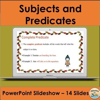 Subjects And Predicates PowerPoint Lesson With Practice Simple And Complete