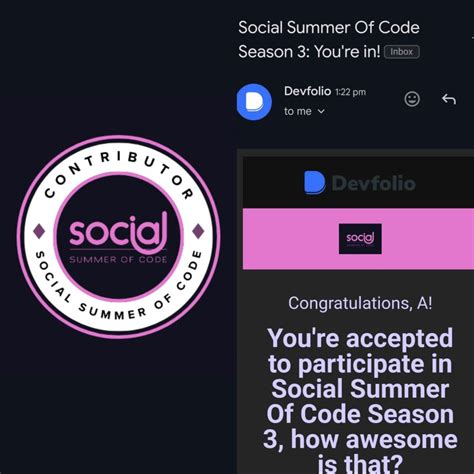 socialsummerofcode ssoc opensource contributor a akhila