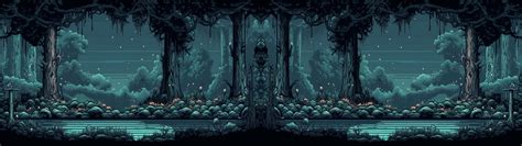 witchy dark forest tile background by malser gamedev