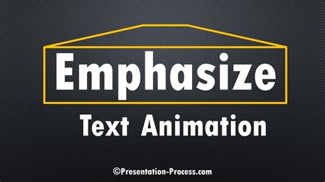 Highlight Key Words With Powerpoint Text Animation Text Animation