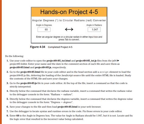 Solved Figure 4 34 Completed Project 4 5 Do The Following