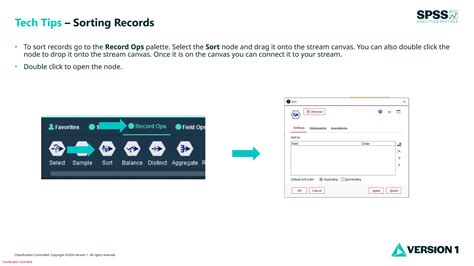 sorting records in ibm spss modeler pptx