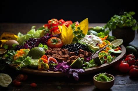 Premium Photo Fiesta Nacho Platter