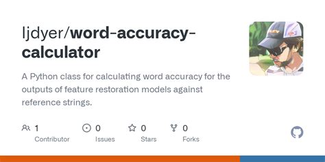 word accuracy calculator src wordaccuracycalculator example ipynb at